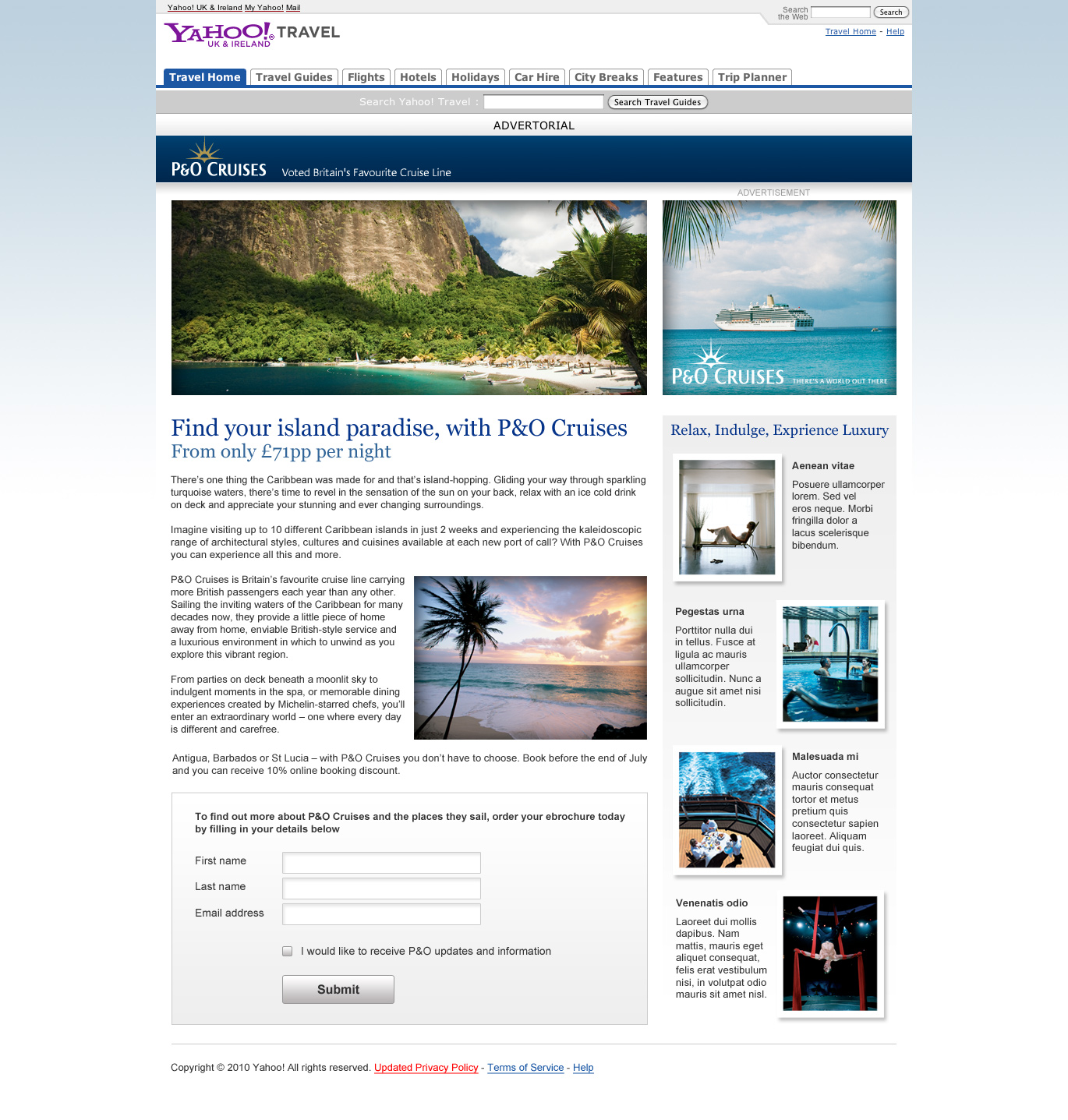 P&O Advertorial - Website Design in Farnborough, Hampshire - DGTL ...